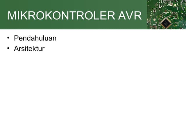 Dasar dasar mikrokontroler | PPTX