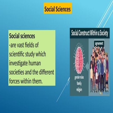 Different Branches of Social Sciences Ppt | PPTX