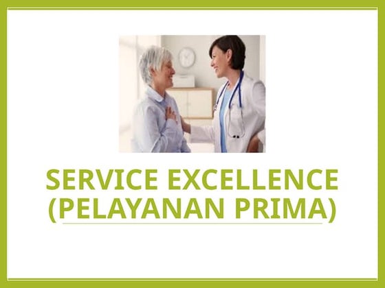 Pelayanan prima | PPT