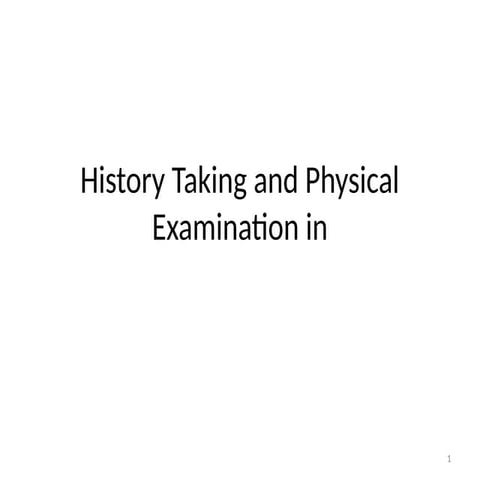 1. History Taking and Physical Examination.pptx