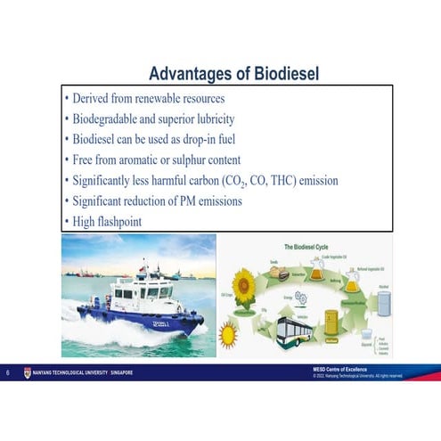 Advantages of using biodiesel as marine fuel | PPT