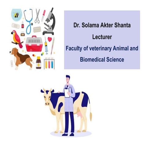 Veterinary medicine lecture on...... | PPT