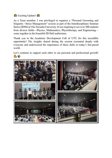 Faculty Development Programme in Physiotherapy | PDF