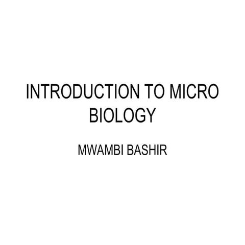 1. Microbiology Introduction.ppt iuiu kc | PPT | Free Download