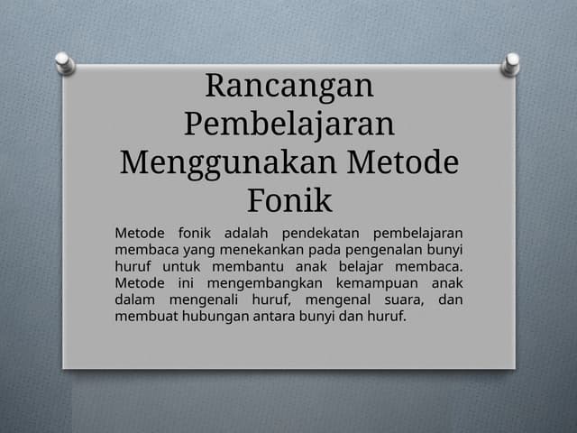 1. Membaca menggunakan metode Fonik.pptx 1. Membaca menggunakan metode Fonik.pptx