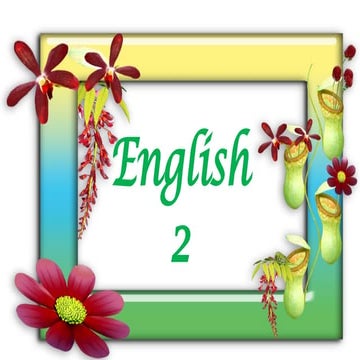 1. ENGLISH 2ND QUARTER W-2.ppt for grade 2 learnersx | PPTX