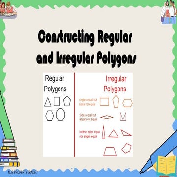 Draw and describe regular and irregular polygons with 5, 6, 8, or 10 ...