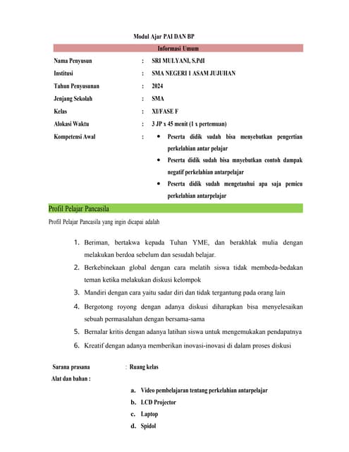 CONTOH RPP SMA DAN SD BERBASIS SEL DAN DEEP LEARNING.pdf