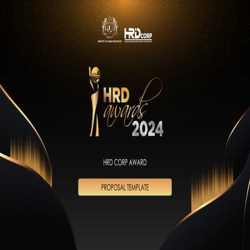 HRDCorp sample slide for hrdawards template | PPTX