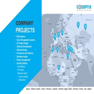 Power point map design with pins on different locations | PPT