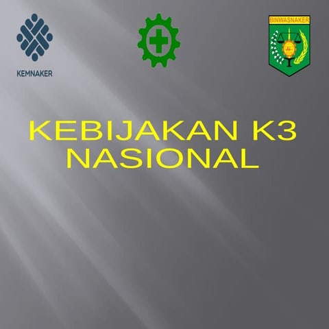 Penjelasan tentang KEBIJAKAN K3 Nasional.pptx