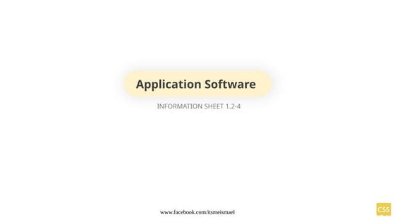 What is Application Software? | PPTX | Social Networking | Internet