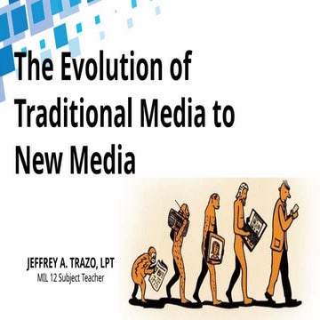 Media and Information Literacy-Pre-industrial Age | PPTX