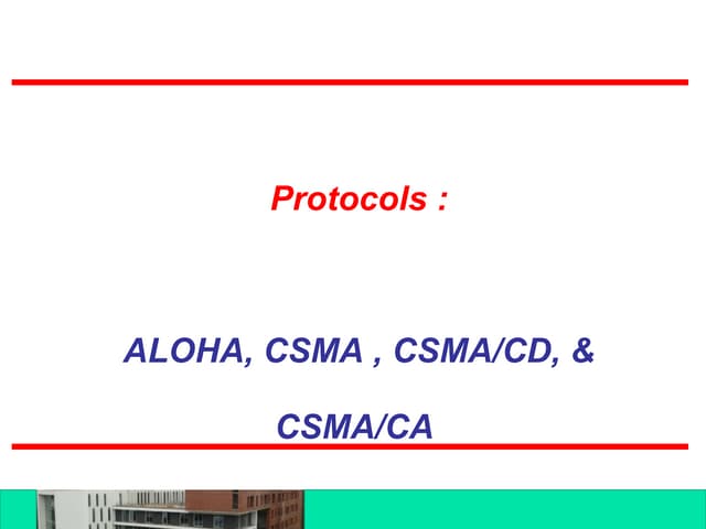 CSMA /CD PPT ON SLIDESHARE | PDF