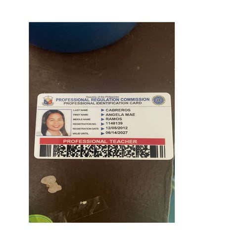 Professional Regulation Commission Identification Card | DOCX