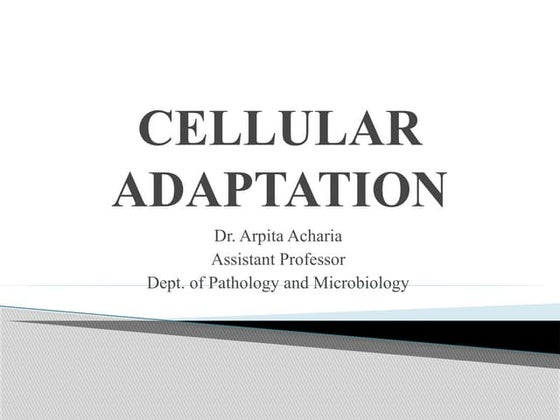 Cellular adaptation | PPTX