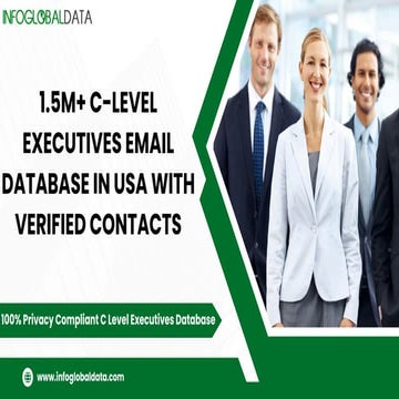 Benefits of C-Level Executives Email Database | PDF