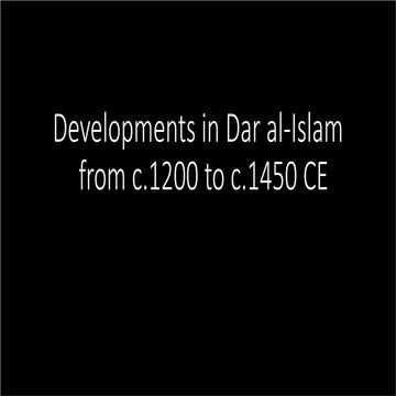 AP World History: Modern 1.2 Dar al Islam | PPTX