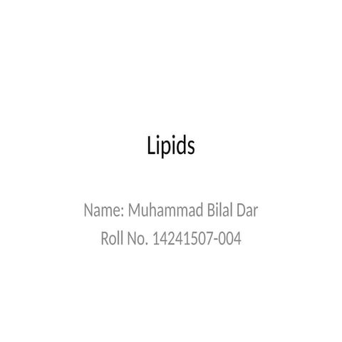 1.lipid notes of medical students in all | PPTX