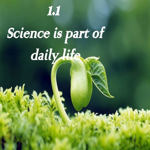 Science chapter 1.1 Science is Part of Daily Life | PPTX