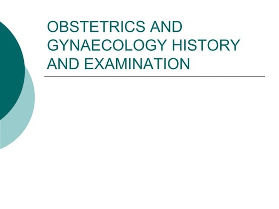 History taking format for gyne | PDF | Pregnancy | Reproductive Health