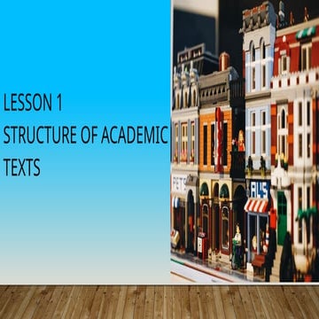 EAPP PRESENTATION ON STRUCTURE OF ACADEMIC TEXT | PPTX
