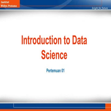 1.Introduction to Data Science and Visualisation | PPTX