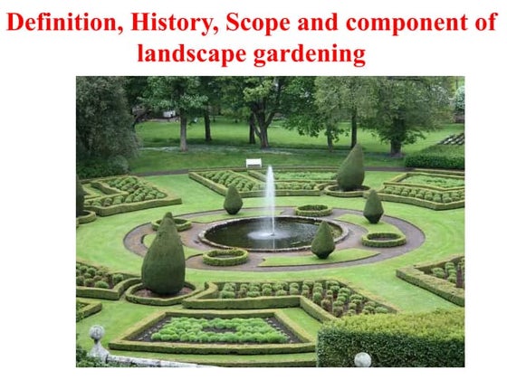 Principles of landscape | PPTX