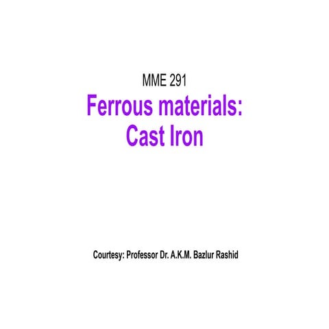 Grey Cast Iron Grades Composition and Properties | PDF