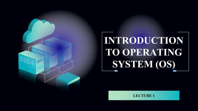 Operating system presentation | PPTX