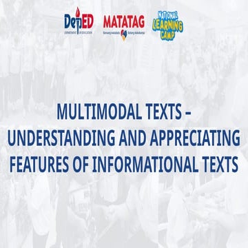 Multimodal text - understanding and appreciating features of ...