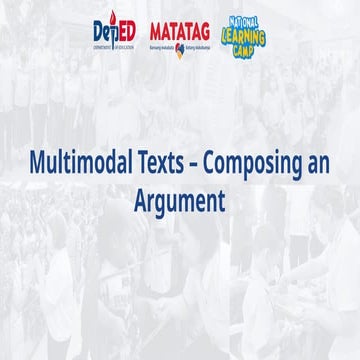 Multimodal Text Composing An Arguments Ppt