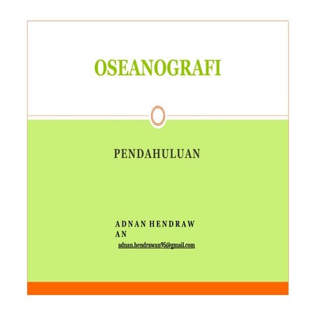 Oceanografi materi Olimpiade sains nasional Geografi | PPTX