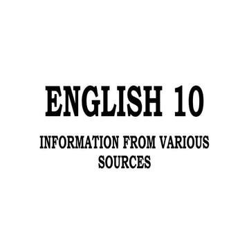 1. INFORMATION FROM VARIOUS SOURCES.pptx