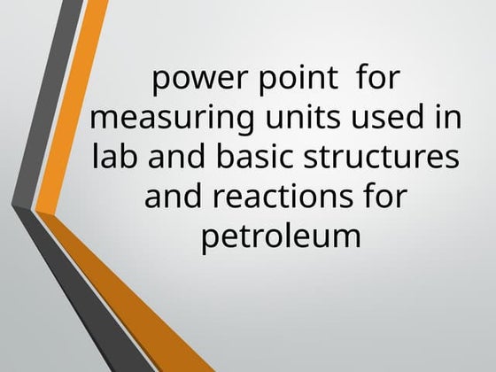 Physical and chemical properties of petroleum | PPTX | Chemistry | Science