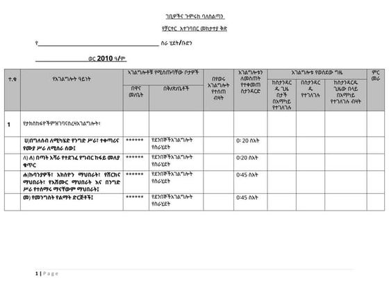 Vat declaration form new Ethiopia | PDF