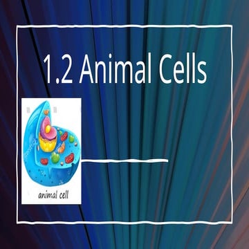 1.2 The animal cells.pptx grade 7 Science | PPTX