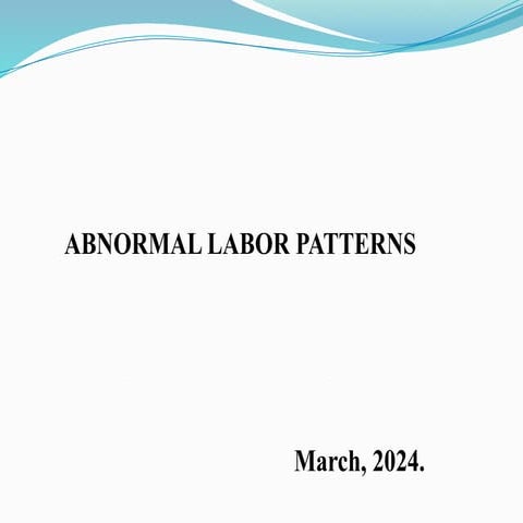 ABNORMAL LABOR Patterns for residency.pptx