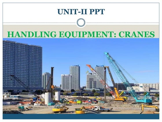 Important types of cranes | PPT