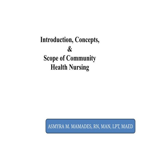 Community Health Nursing Complete Pdf