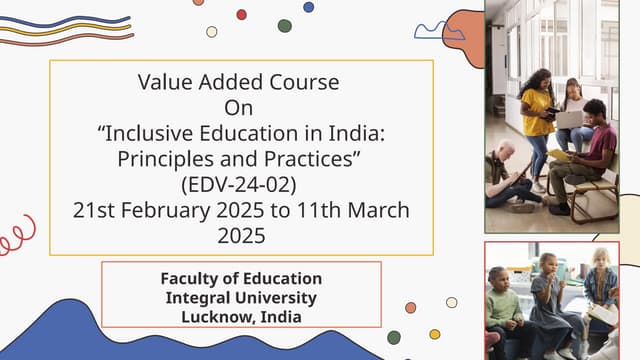 Inclusive education ppt | PDF