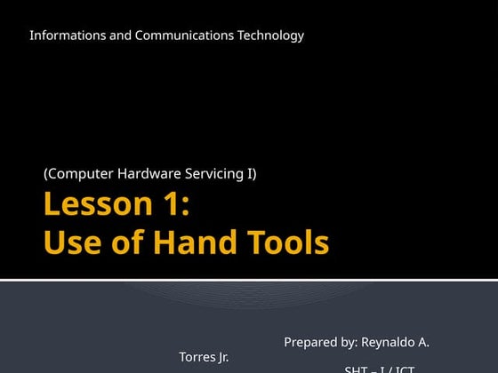 CSS L02 - Tool and Equipment in CSS | PDF | Operating Systems | Computer Software and Applications