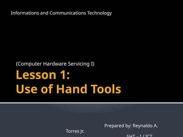 CSS L02 - Tool and Equipment in CSS | PDF