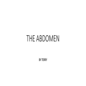 Surface Anatomy of the abdominal viscera and abdominal regions. | PPTX