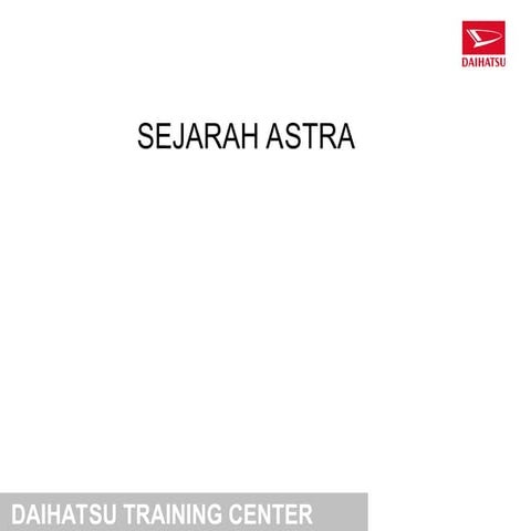 Sejarah Astra indonesia OTOMOTIF TOYOTA MOBIL | PPT