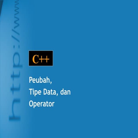 Perte 1 - Pemrograman Berorientasi Objek | PPT