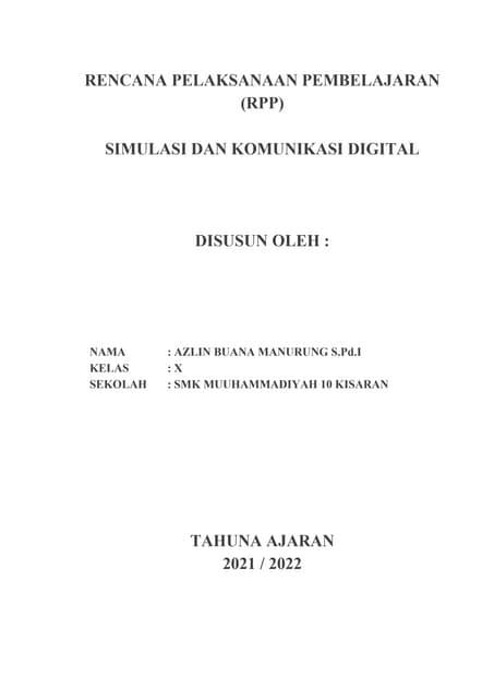 MODUL AJAR INFORMATIKA BERPIKIR KOMPUTASIONAL KELAS X SMK | PDF