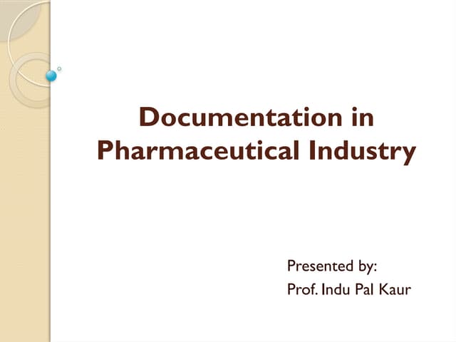 Good Documentation Practice (GDP) | PPTX | Business | Business and Finance