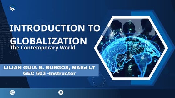 Defining Globalization, Introduction and Theories | PPT