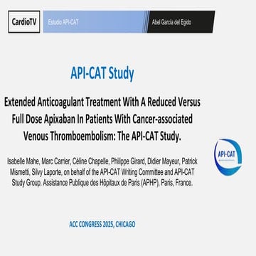 Estudio API-CAT ACC Congress 2025 Chicago | PDF